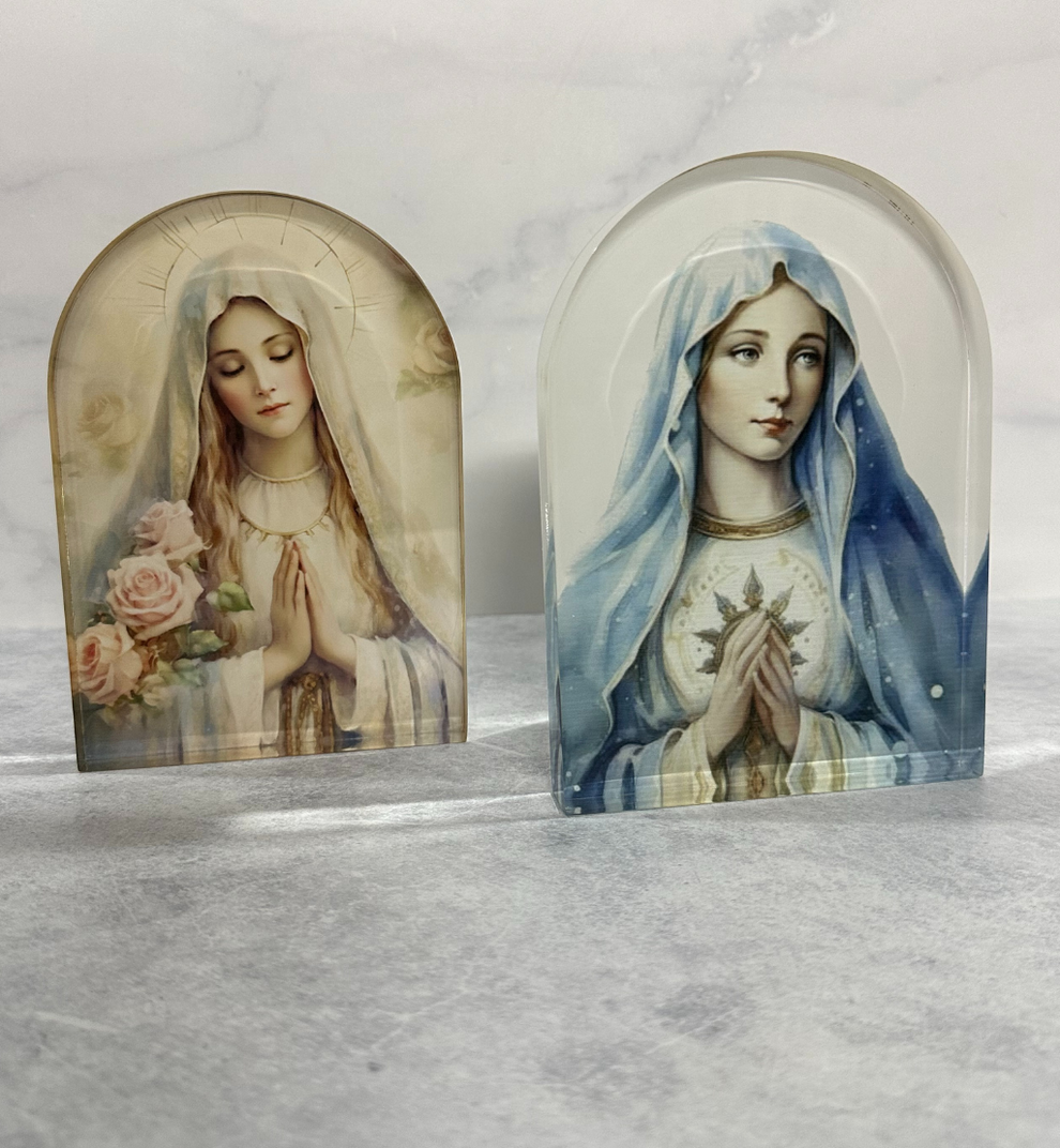 Free Standing Clear Display – Divine Script